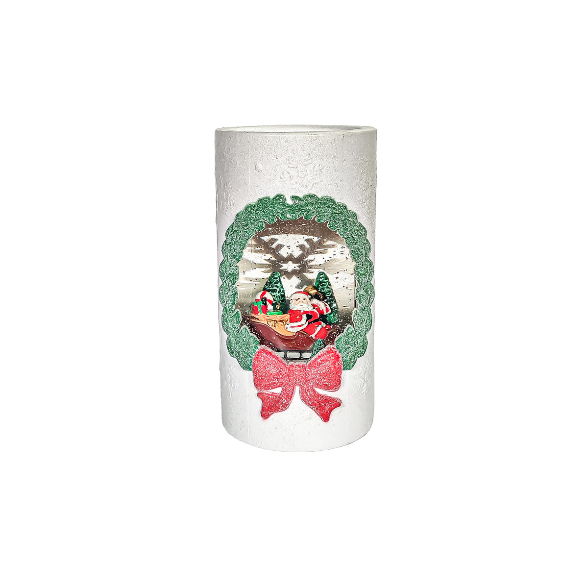 Christmas Cylinder Snowglobe decorations – Grandiflora