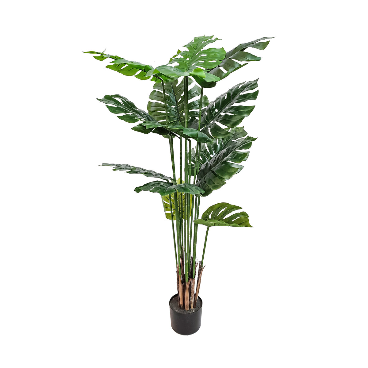 Artificial Thin Stem Monstera Tree In Pot 1.4M 14 Leaves – Grandiflora