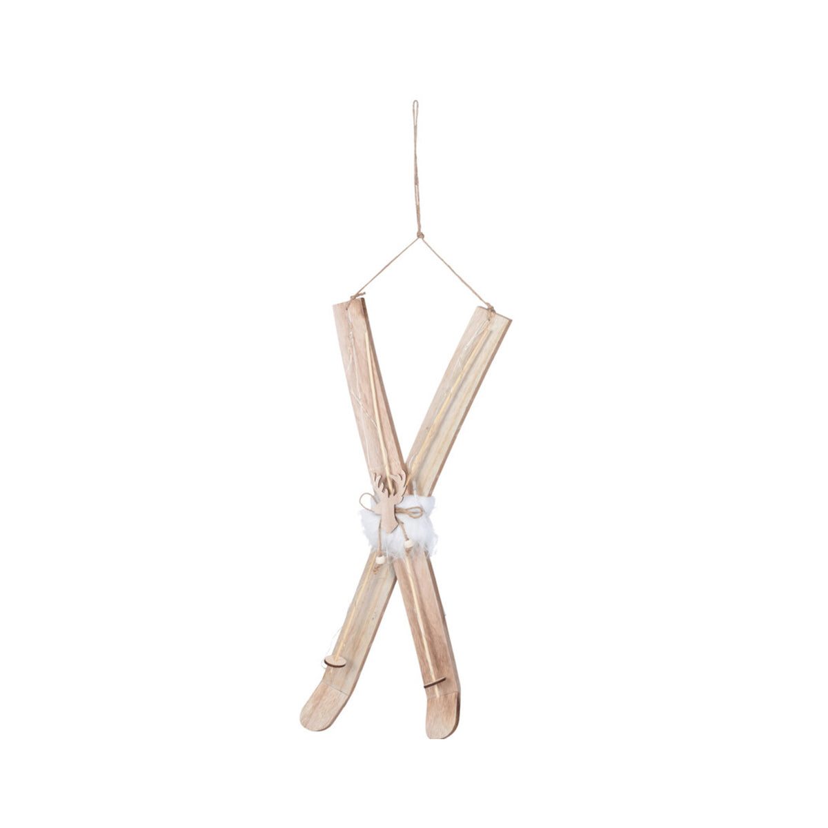 Skis With 20Pcs Warm White Led - Wood – Grandiflora