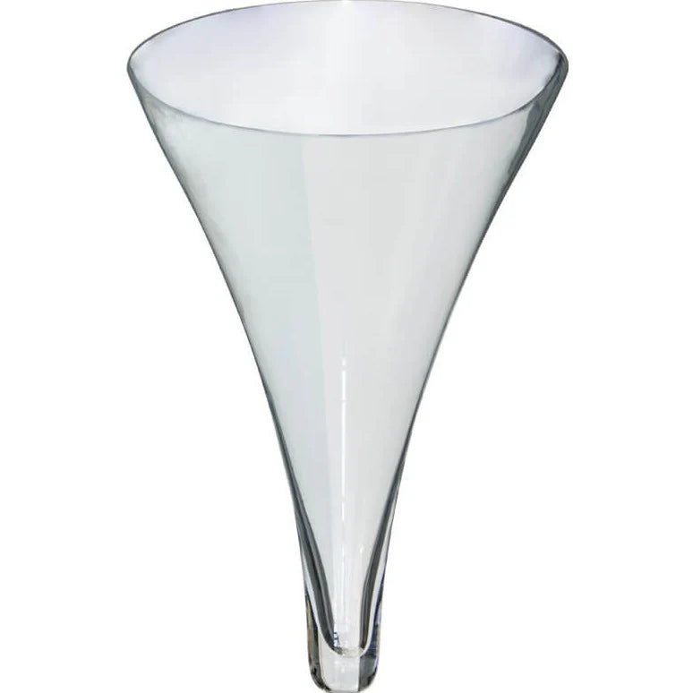 Glass Vase Clear (Cone Shaped) – Grandiflora