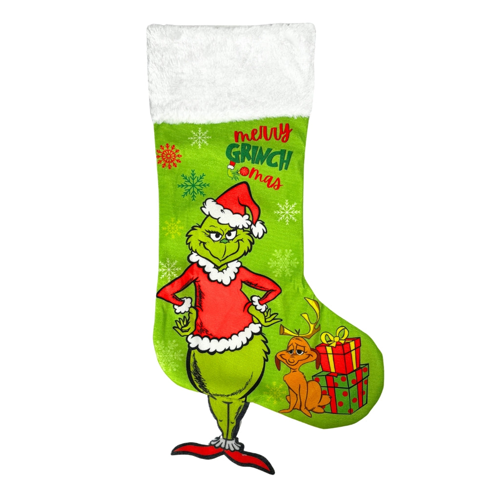 Grinch Stocking 46X26Cm – Grandiflora