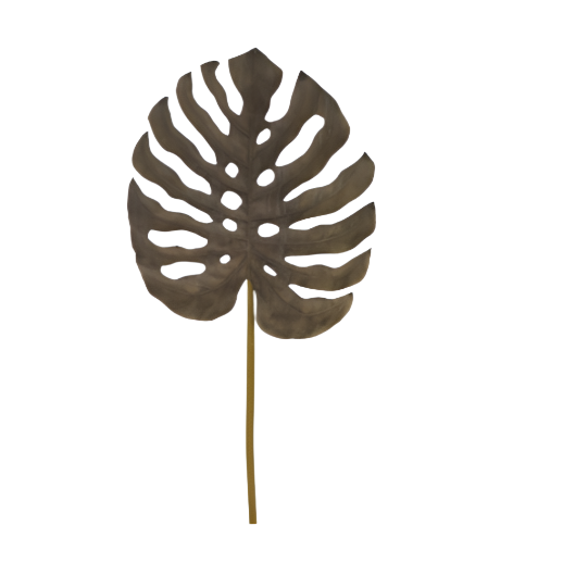 Monstera Leaf, 50x3x115cm, Black – Grandiflora