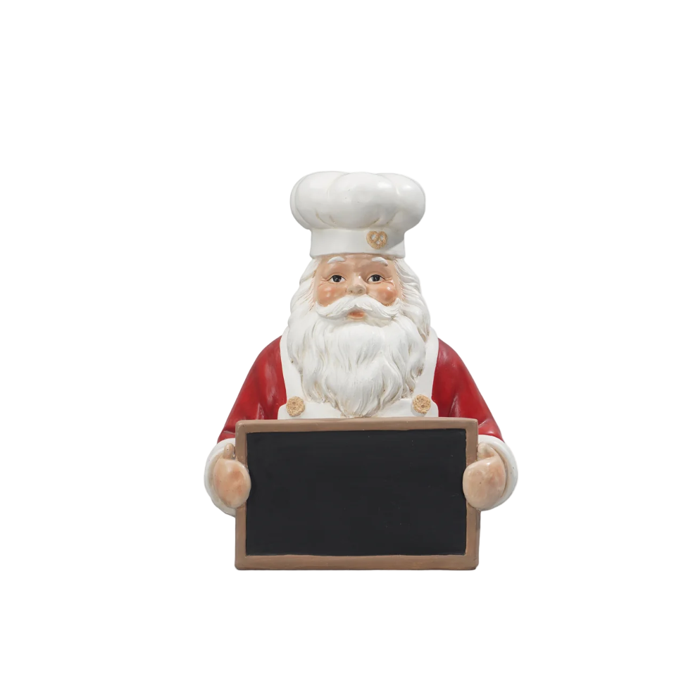 Santa with menu board – Grandiflora